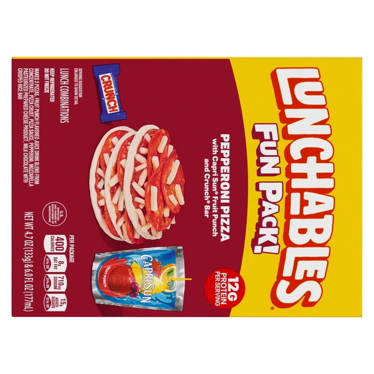 Lunchables Pizza Calories Lunchables Pizza With Pepperoni, For School