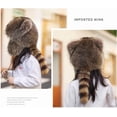 Cute Faux Hat Winter Plush Earflap Ushanka Hooded Beanie Ski Cap with ...