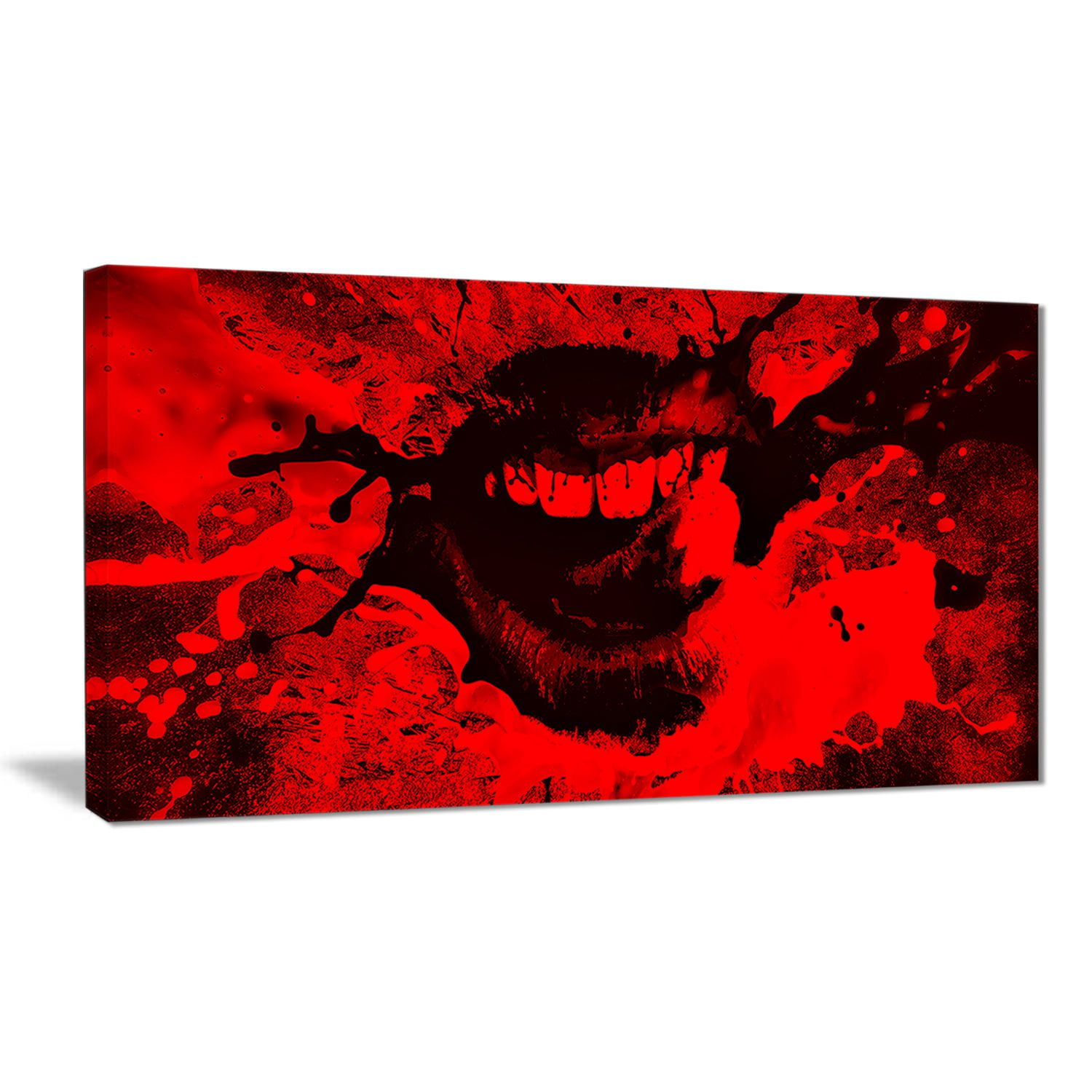 Click here for Designart Design Art Speak Out Red Lips Print On C... prices