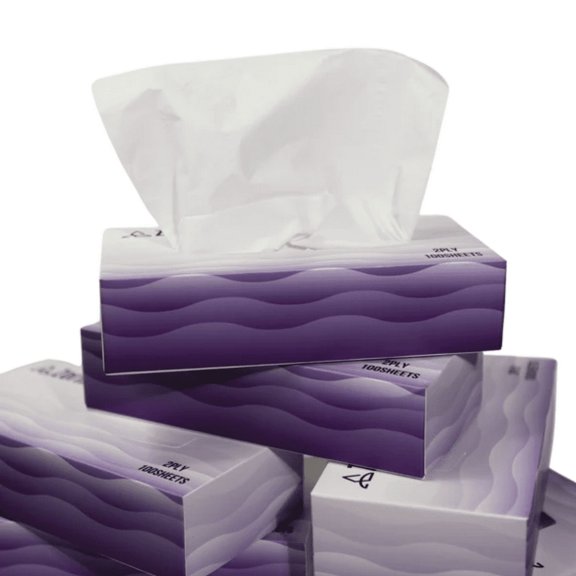 Medline 2-Ply Household Facial Tissues, 100% Recycled, 90 Sheets Per ...