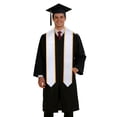 SRZYMJ Plain Graduation Stole for Unisex Adult Angled End With Trim ...