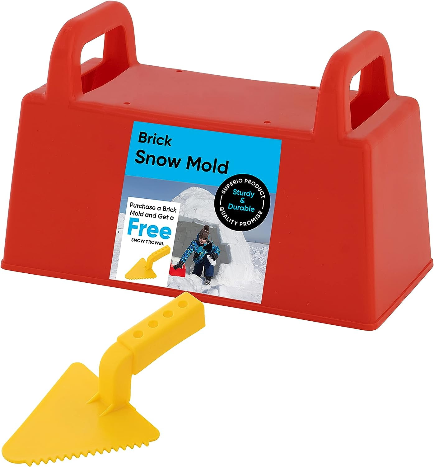 Superio Sandcastle Building Kit Snow Brick Maker Sand Castle Molds Snow ...