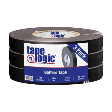 4" x 60 yds. Black Tape Logic® 11 Mil Gaffers Tape 12 Rls/Case ...