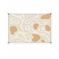 Abstract Color Block Sun Shade Sail 12'X16' Modernism Orange Beige Line ...