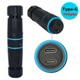 Double Port 10Gpbs USB C Pass Through Coupler Female to Female ...