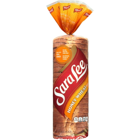 Great Value Honey Wheat Bread 20 oz Sliced Loaf Made with Honey and ...