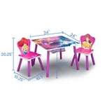 Disney Princess Wood Kids Storage Table and Chairs Set by Delta ...