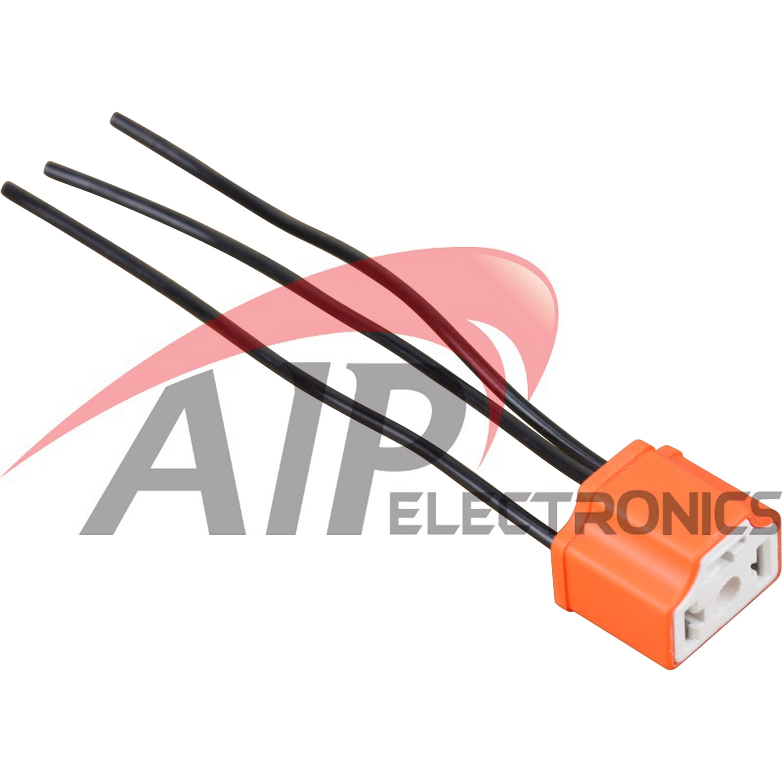 New Premium Ceramic H4 Bulb Connector Pigtail Harness Compatible w/all ...