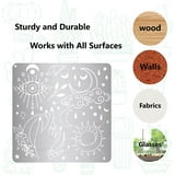 6.3 Inch Tarot Stencil Moon Pattern Demon Eye Templates Sun Card ...