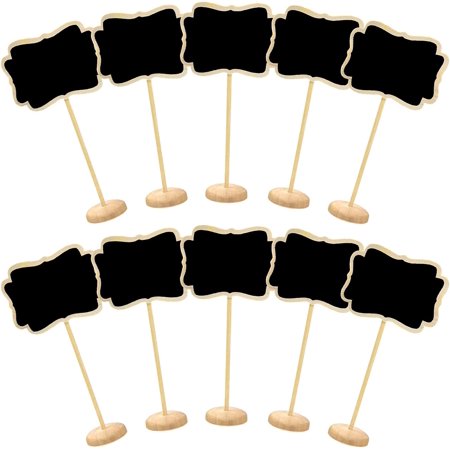 Mini Chalkboard 10 Pieces Small Wooden Chalkboards Message Board Signs ...