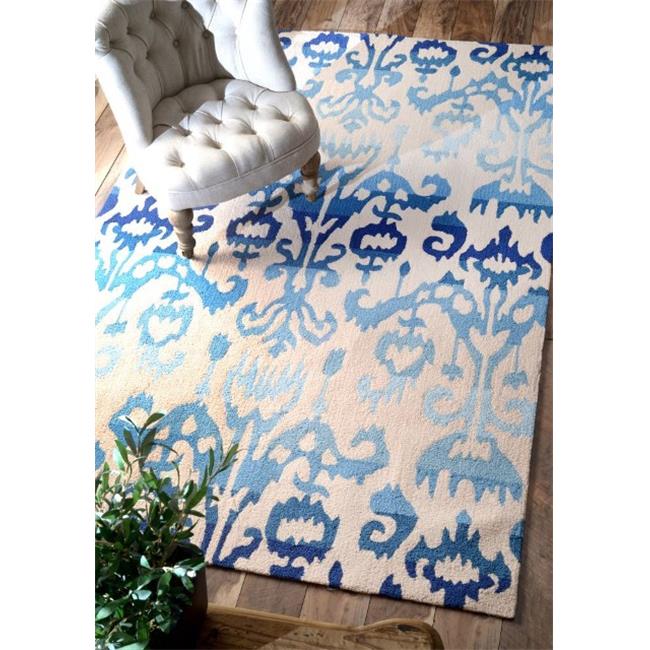 Nuloom BHBC14A-508 Hand Tufted Ikat Rug, Blue - 5 ft. x 8 ft. - Walmart.com