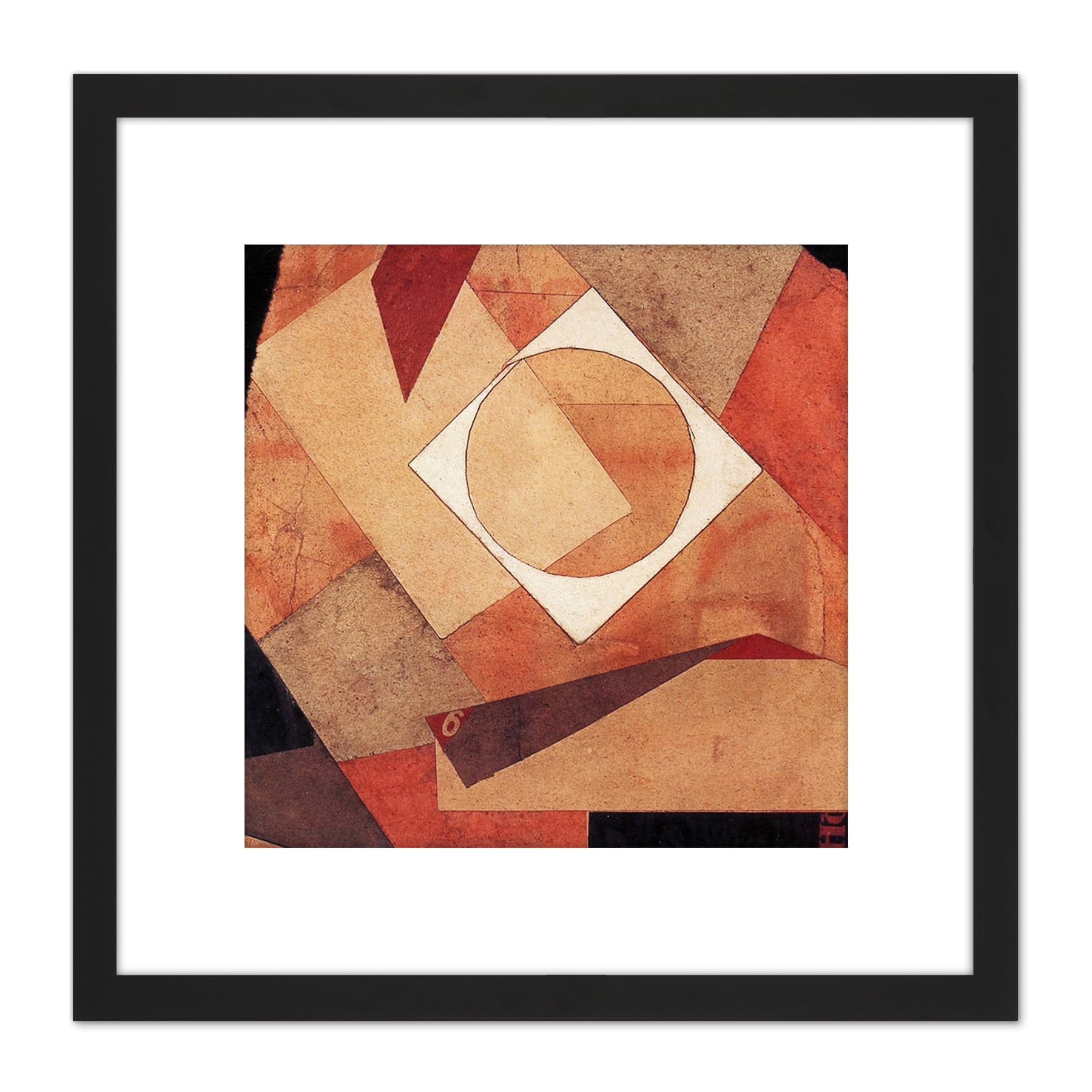 Schwitters Dada Construction Of Space Abstract 8X8 Inch Square Wooden ...