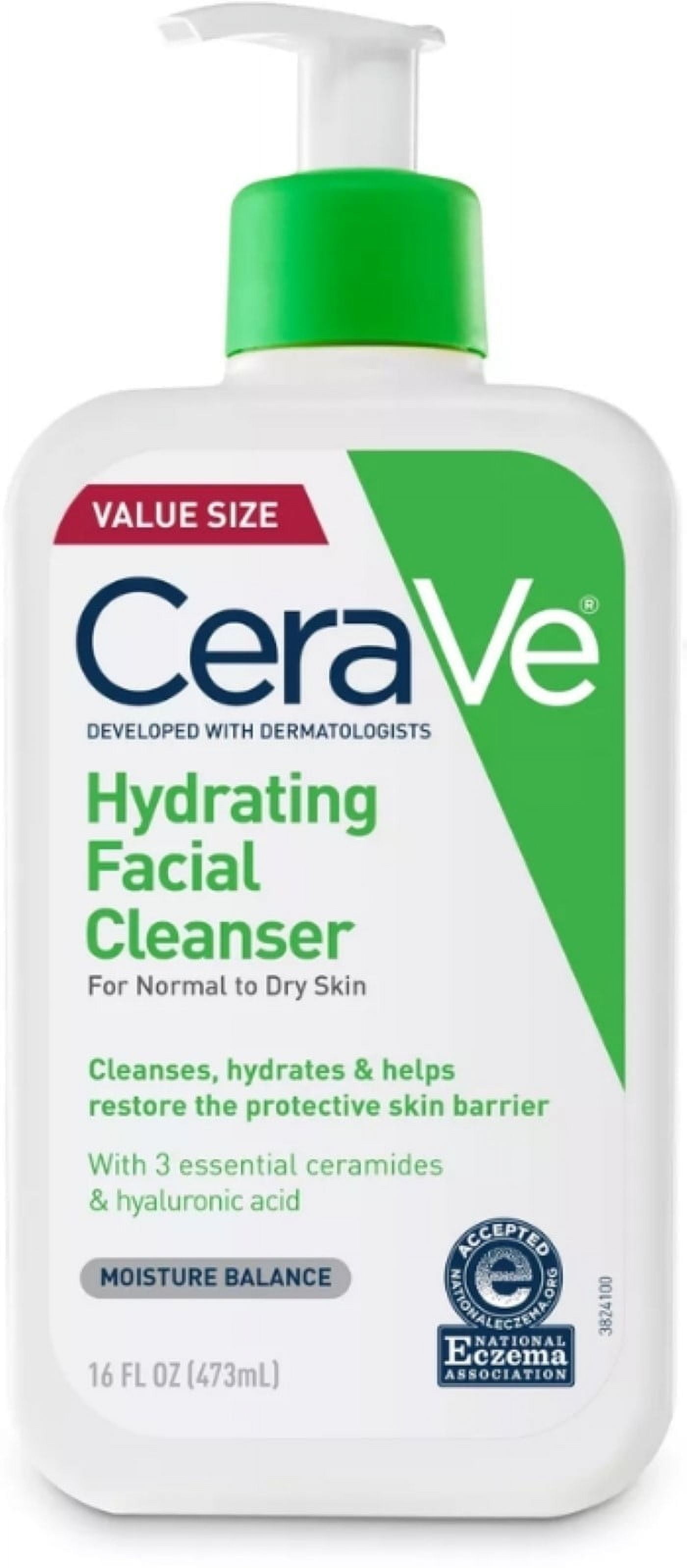 CeraVe Hydrating Facial Cleanser 16 oz (Pack of 4) CeraVe | Walmart en ...