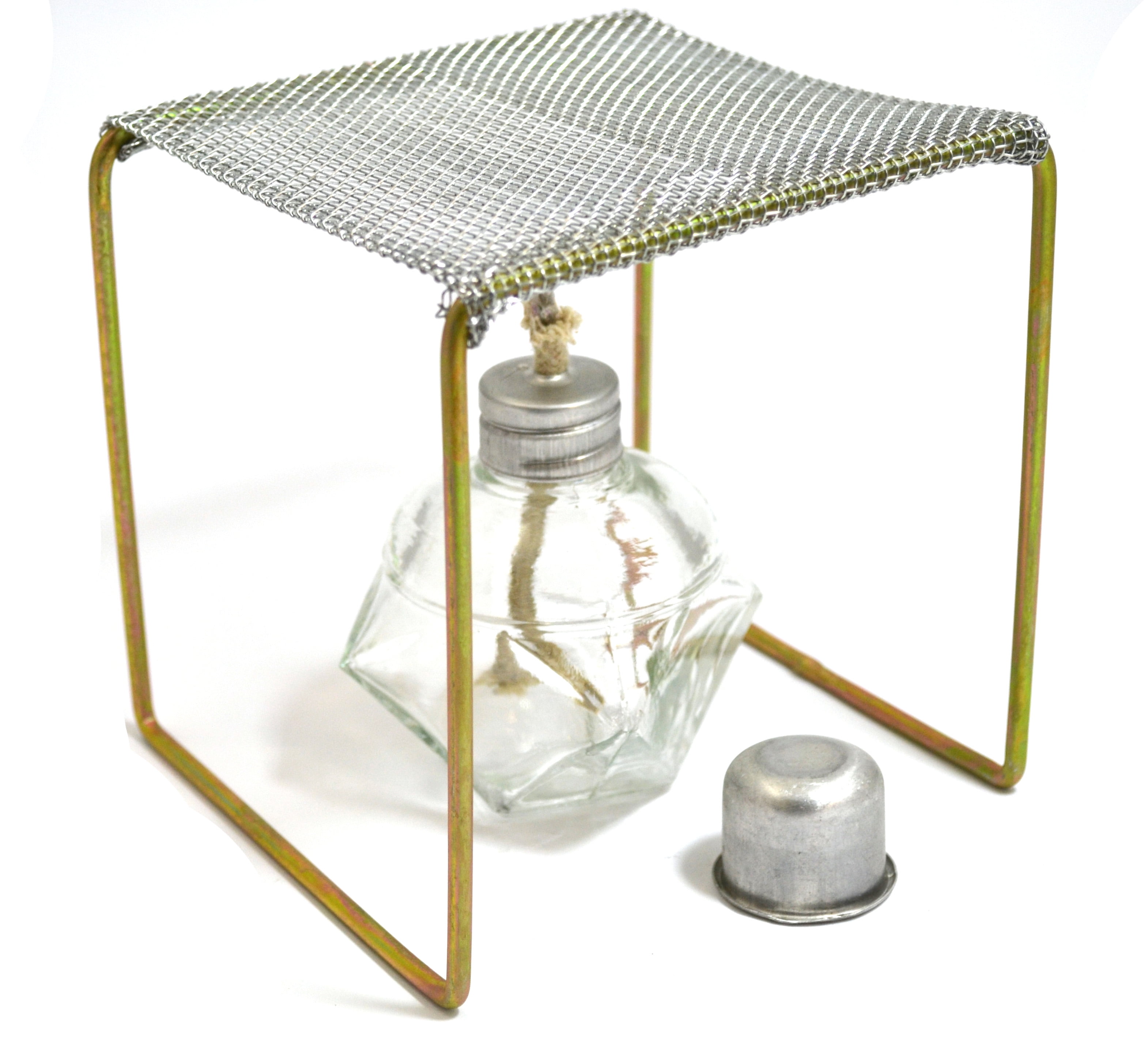 Eisco Labs Alcohol Burner with Burner Stand (Approx. 5"x5"x5") Starter ...