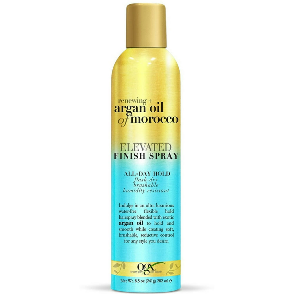 OGX Renewing + Argan Oil of Morocco Elevated Finish Spray All-Day Hold ...