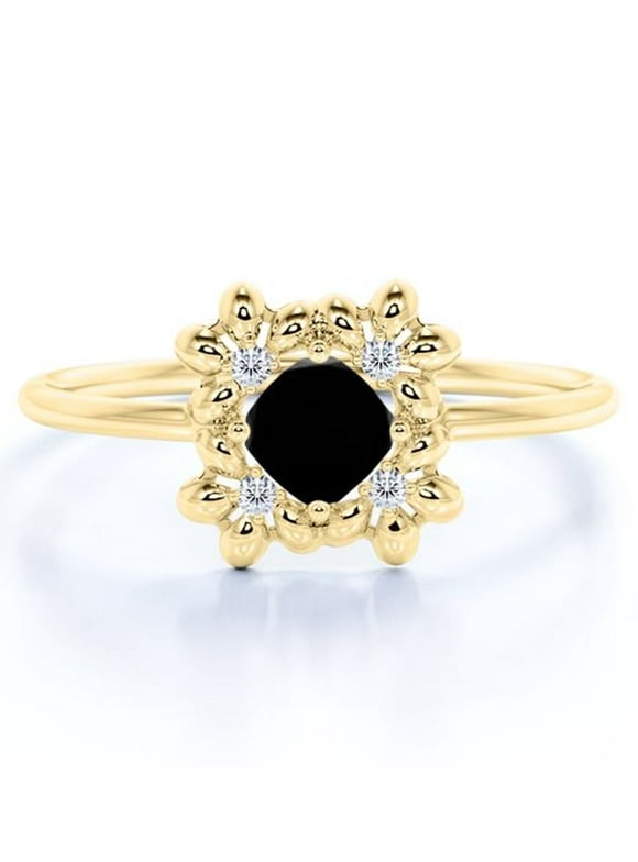 Black Diamond Stackable Ring