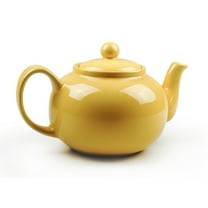 Contemporary Home Living Solid Stoneware Teapot - 6" - Pink - Walmart.com