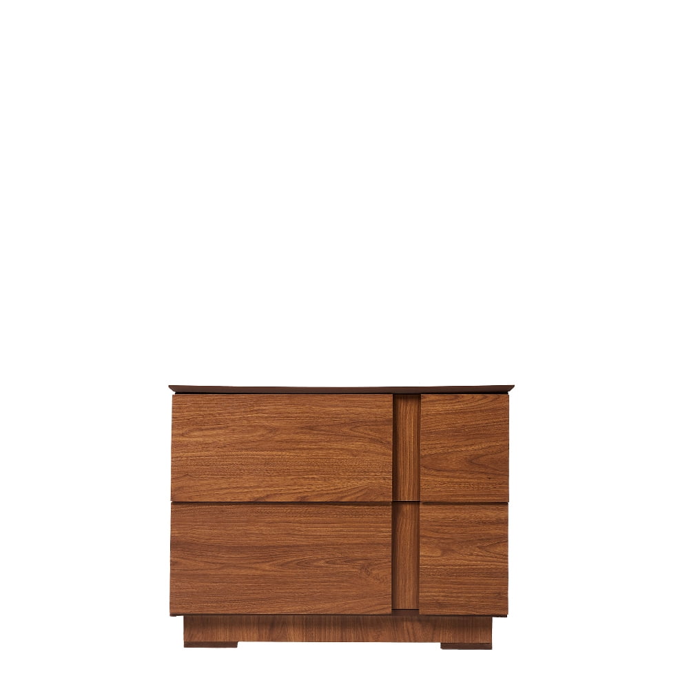 Buró Color Nogal con 2 Cajones con Corredera de Extensión y Estructura ...