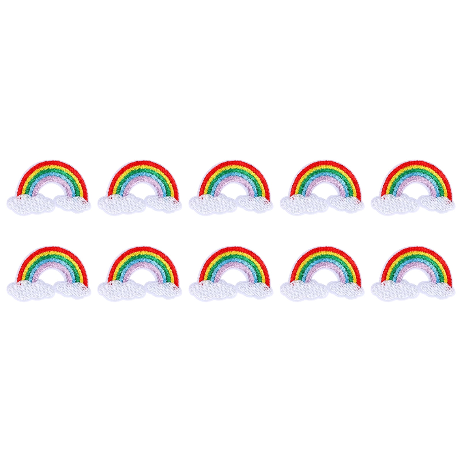 Click here for Viferr 10pcs Colorful Cloth Patch Cloud Rainbow Pa... prices