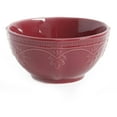 The Pioneer Woman Farmhouse Lace 12-Piece Dinnerware Set, Claret ...