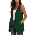 cocolona Womens Summer Tank Tops Sleeveless Wave-shaped Hem Cardigan ...