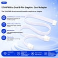 Efficient 12VHPWR To 1/2/3 8Pin Extension Cord 8Pins GPU Power Supply ...