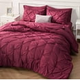 Cozy Comfort Burgundy King Size Comforter Set Bedding Set King 7