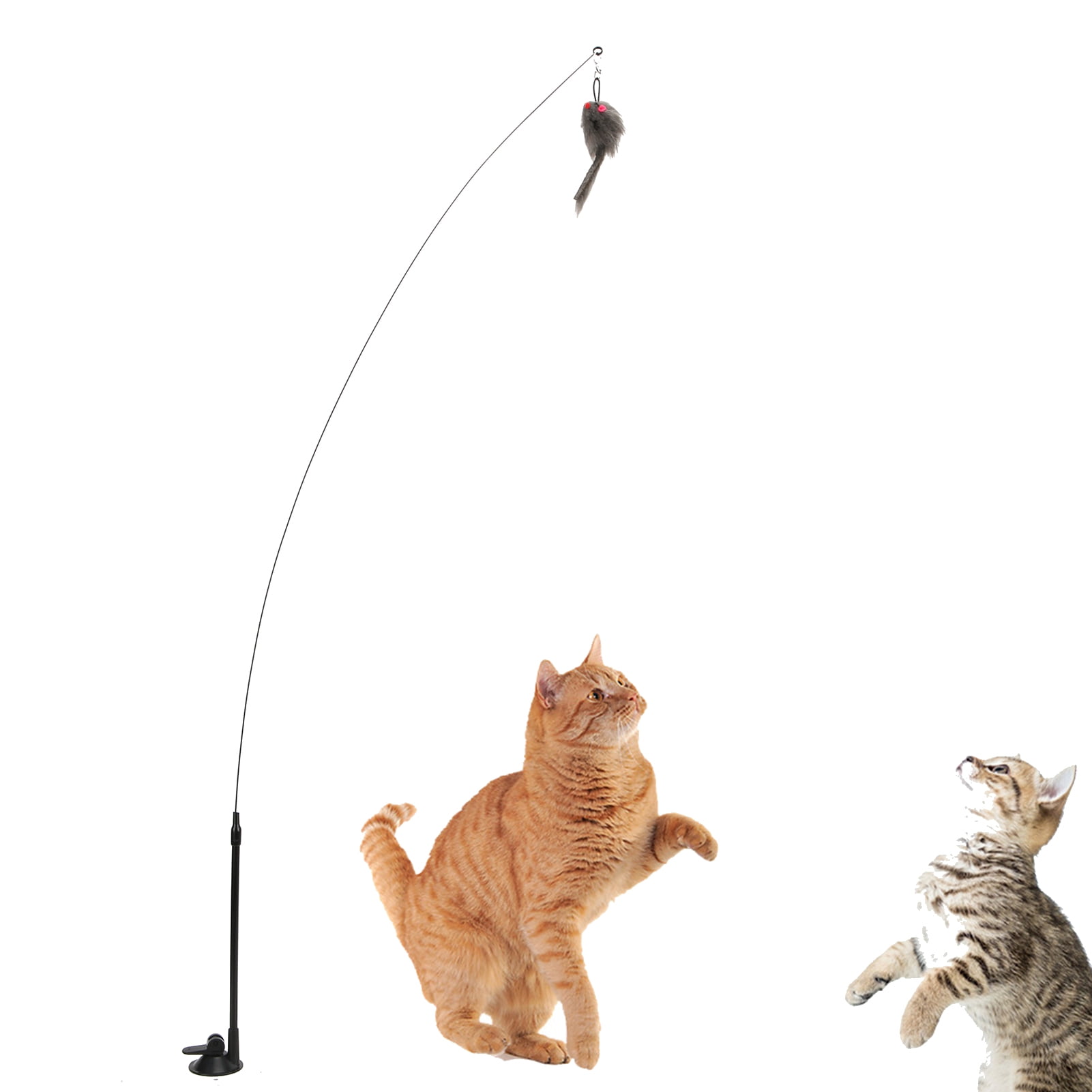 Click here for Zaqw Suction Cup Cat Toys For Indoor Cats  Handhel... prices