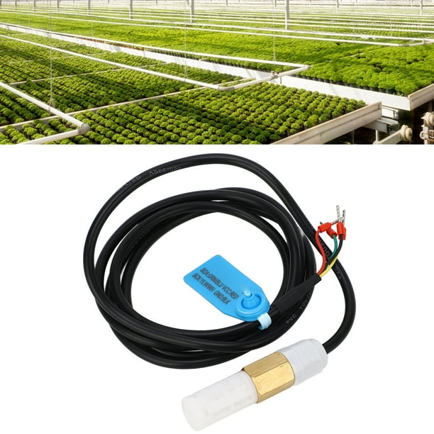 Soil Humidity Sensor Probe, 150cm Line DC3.3V Temperature Humidity Sensor Probe I2C Serial ...