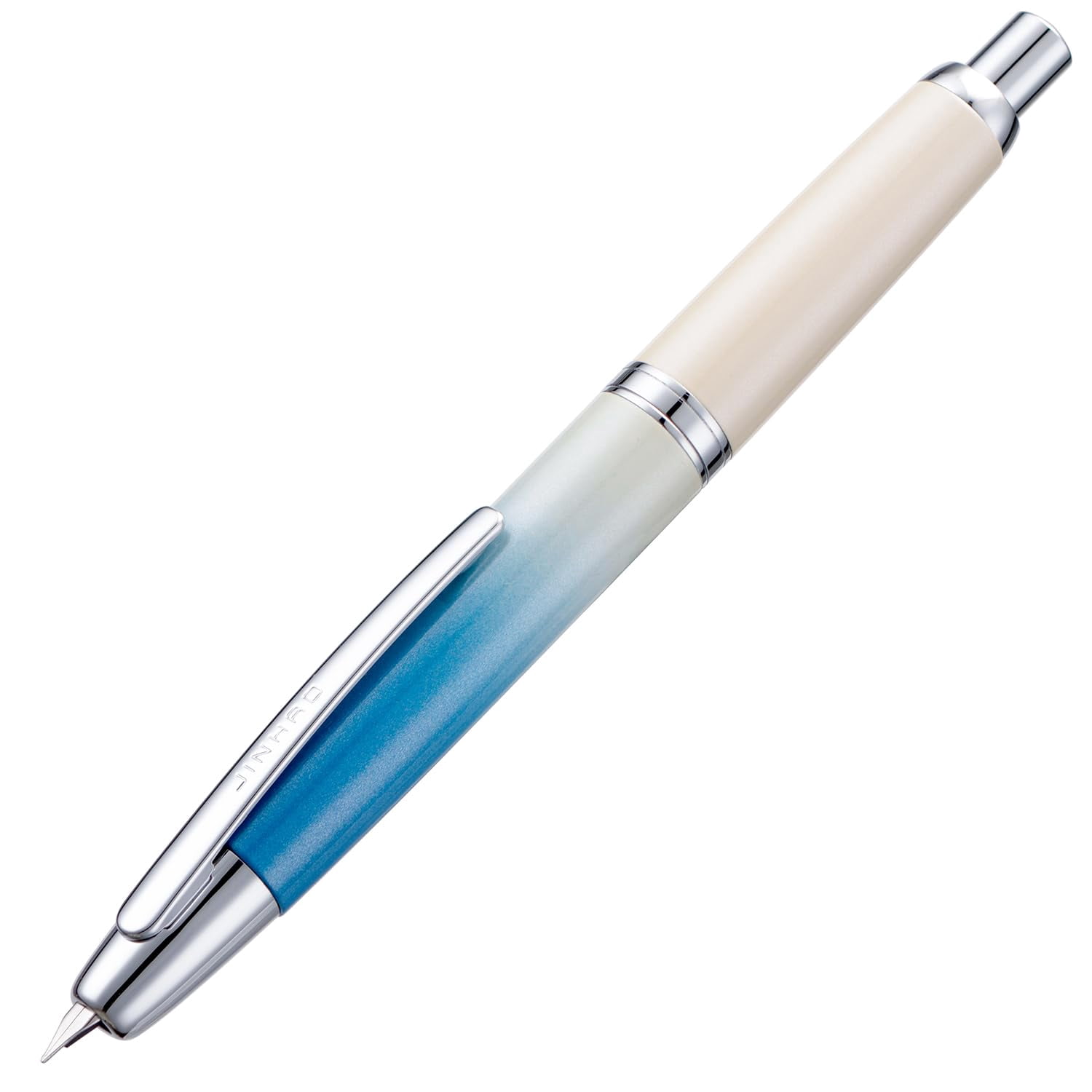 Pluma estilográfica Jinhao 10 sin tapa con caja Gradient Blue Limited ...