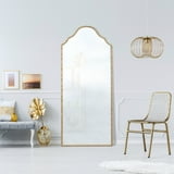 Gold Frame Art Deco Arch Floor Mirror 30"x70" My Texas House - Walmart.com