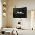 FITUEYES Modern Floor Metal Base TV Stand for Big Screen 26-65 inch TVs ...