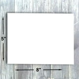 Hamilco Blank Index Cards 5 x 8 Card Stock 100lb Cover White Cardstock ...