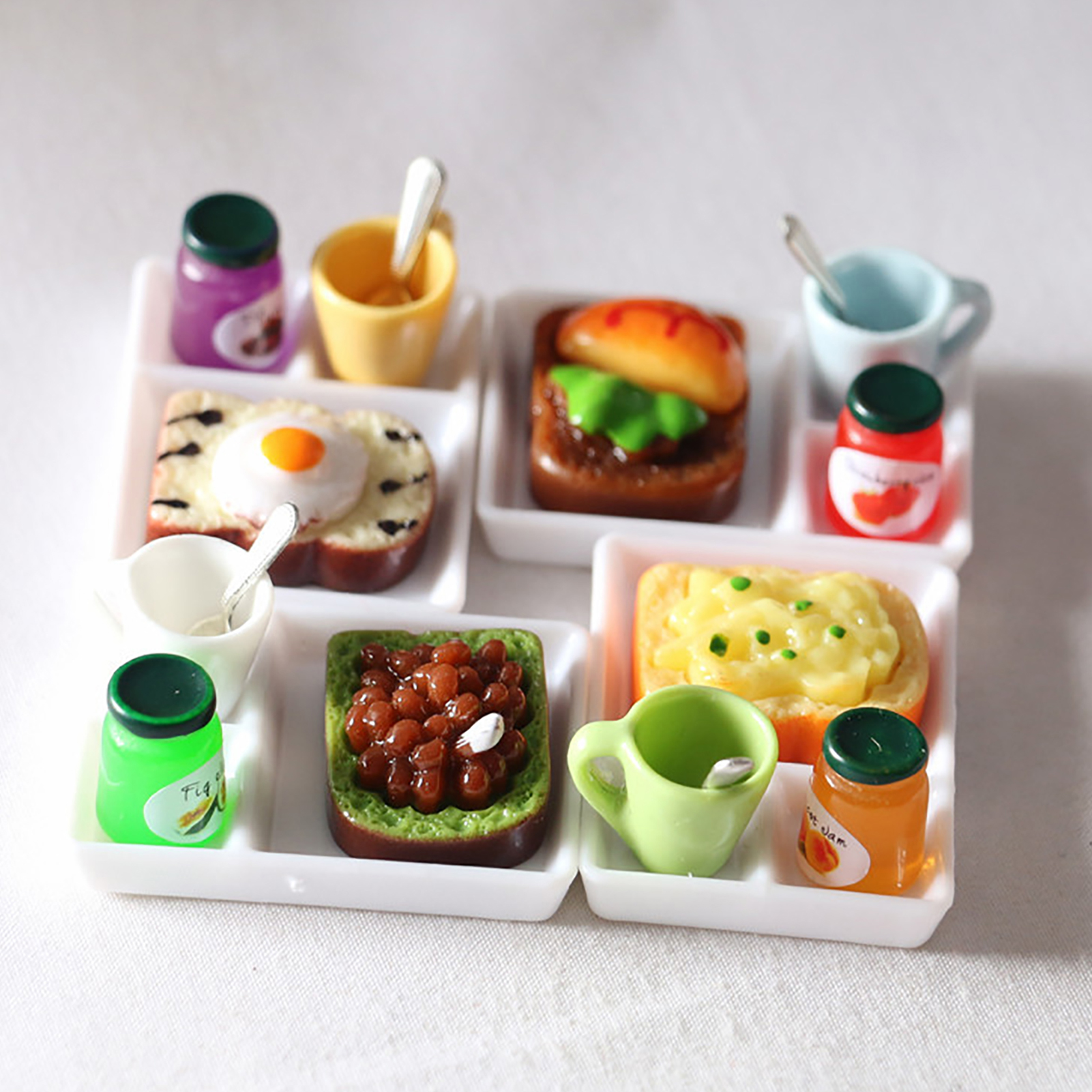 Wirlsweal Toast Model Simulation Shooting Props Resin Dollhouse ...