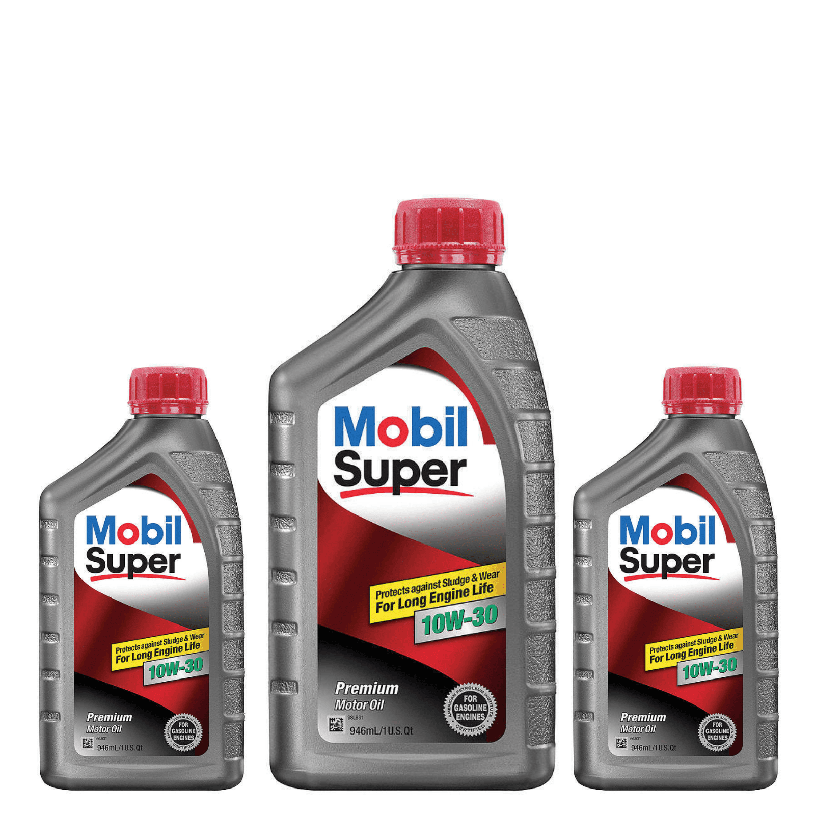 MOBIL 124403 Engine Oil,10W-30,Synthetic Blend Pack of 3 - Walmart.com