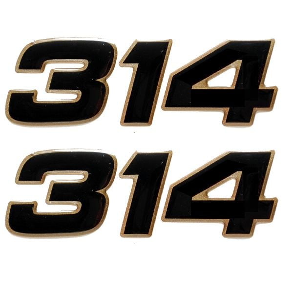 Mako Boat Raised Decals 138311 | 314 Black Metallic Gold (Pair ...