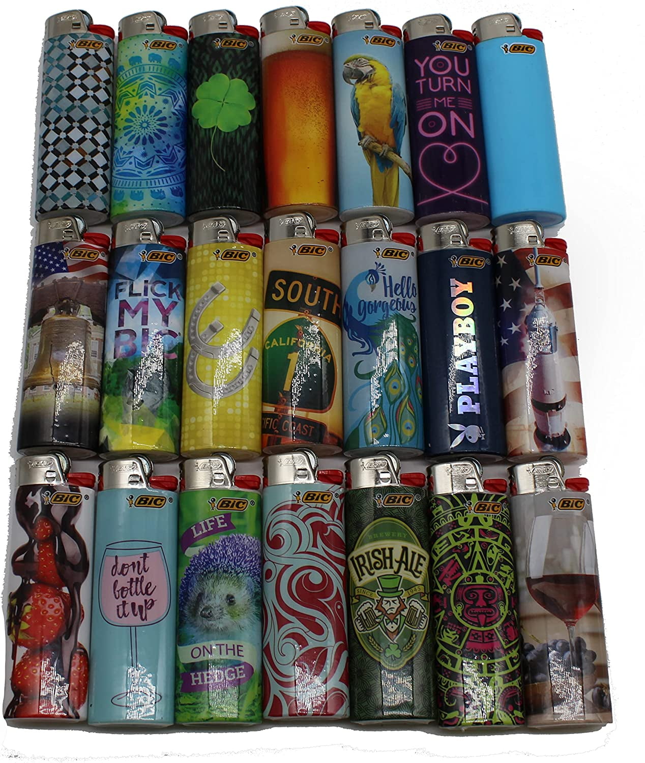 Bic - 25 Lighters Special Edition Mix Variety Random Selection ...