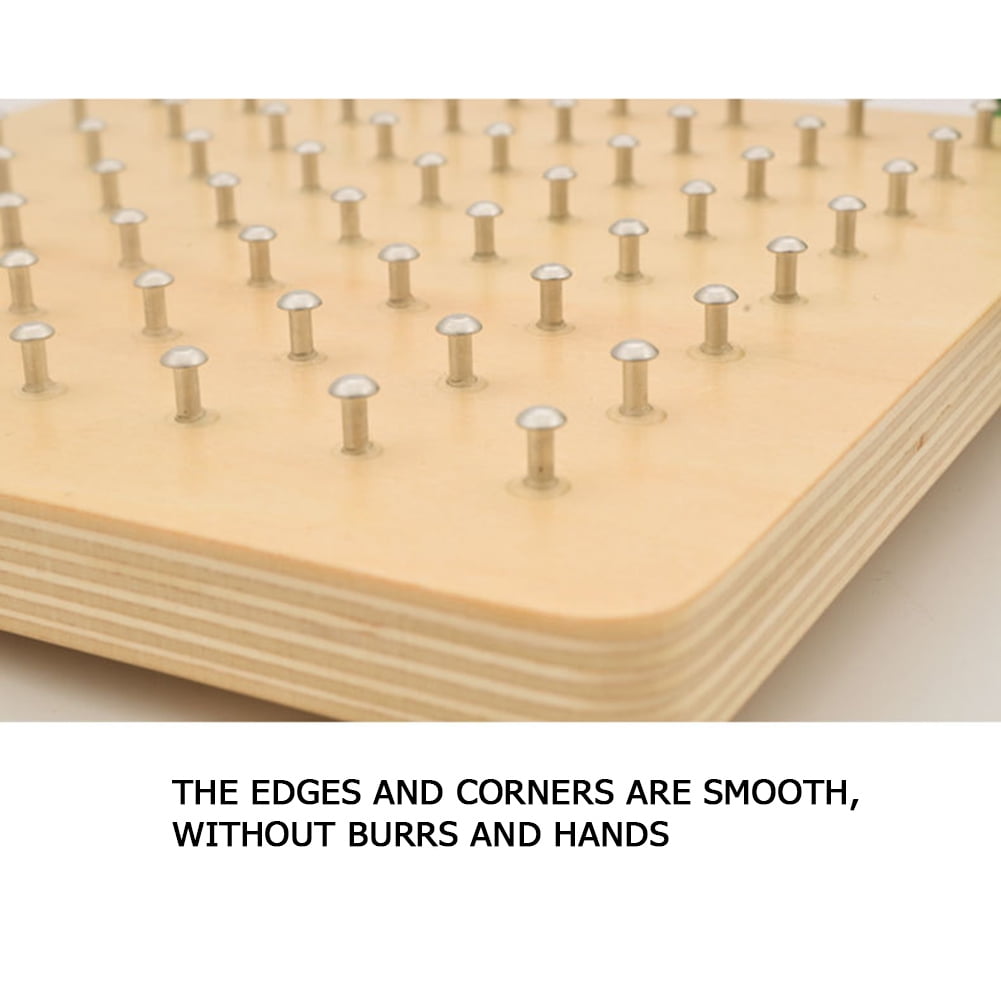 Juego De Tabla De Clavos Con Banda De Goma De Forma Geométrica Likrtyny ...