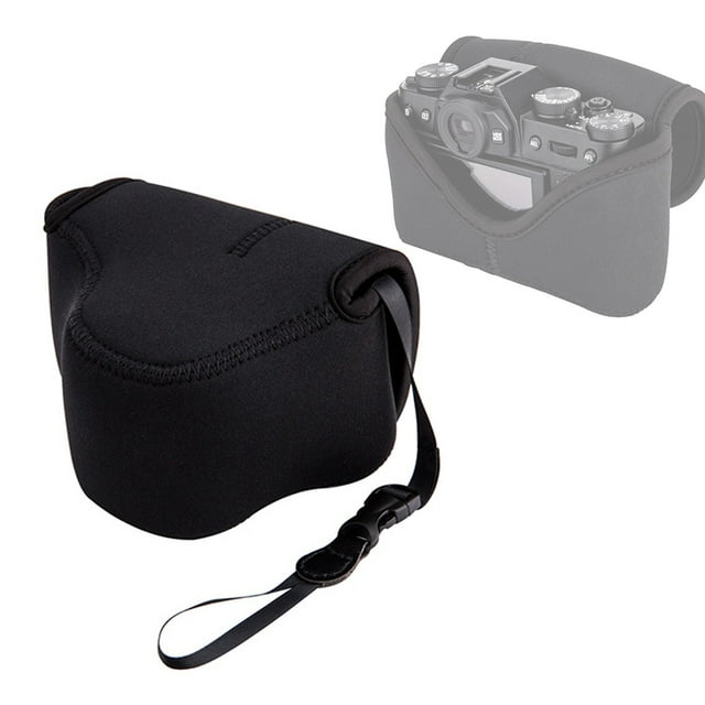 JJC OC-F1BK Ultra Light Neoprene Camera Case for Fuji X-T100 X-T30 X-T20 X-T10 +18mm Lens/ 35mm ...
