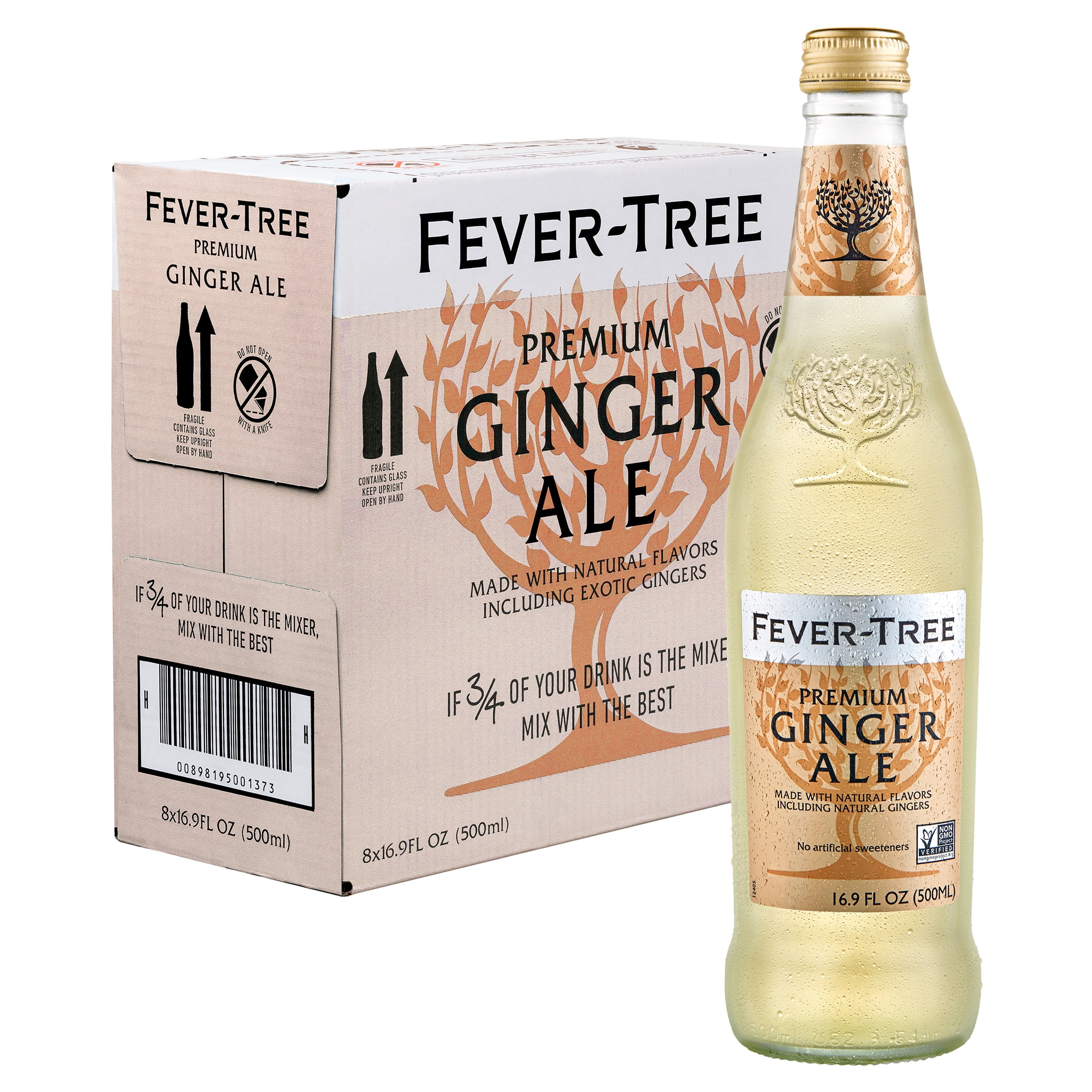 (8 Bottles) Fever-Tree Ginger Ale, 16.9 fl oz - Walmart.com