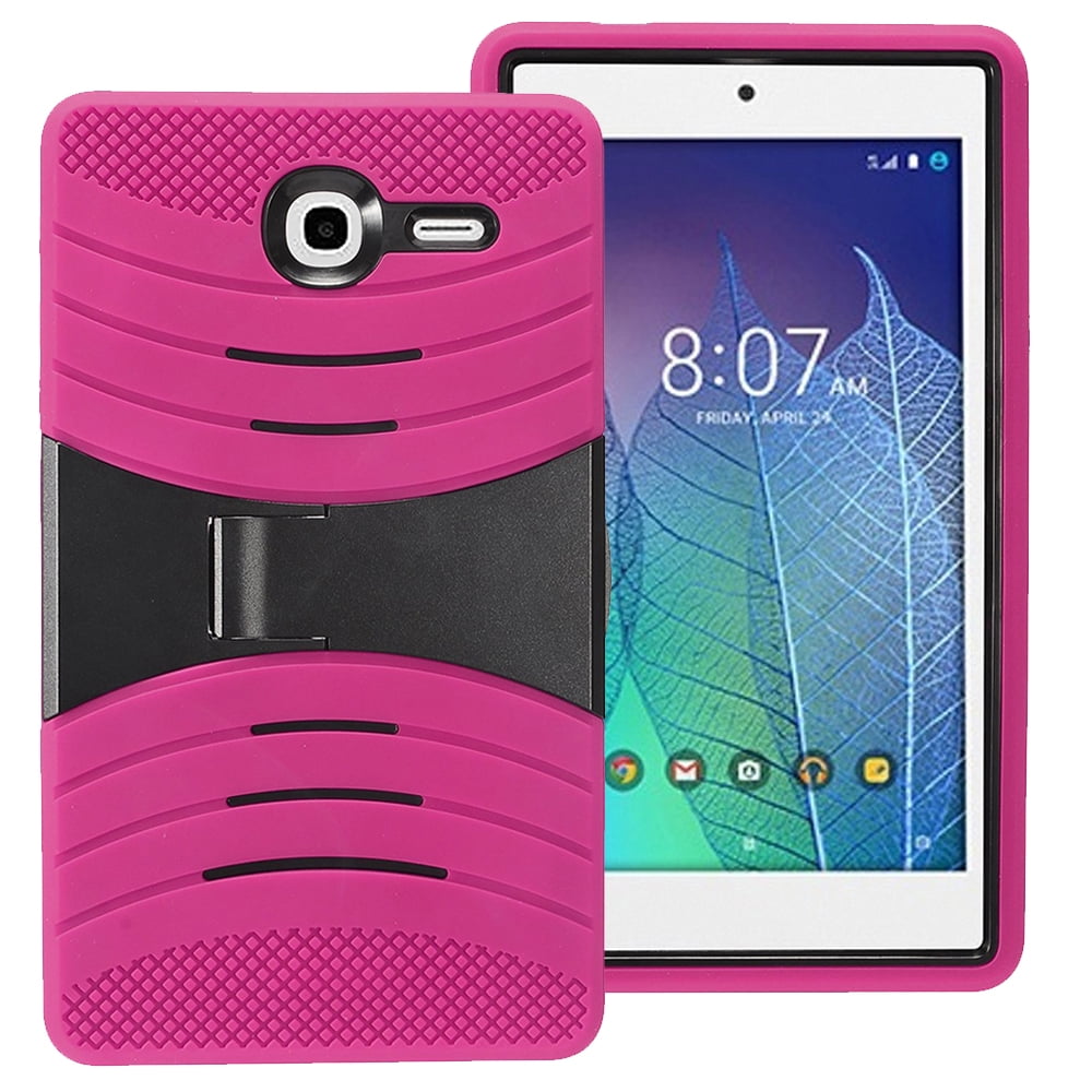 Alcatel One Touch POP 7 LTE / 9015W Hybrid Silicone Case Cover Stand ...