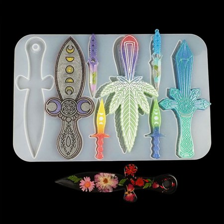 8 Cavity Epoxy Resin Non-stick Silicone Mold Making Plaster Handmade ...