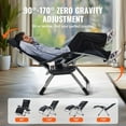 VEVOR Zero Gravity Chair, 33 inch Zero Gravity Recliner Lounge Chair ...
