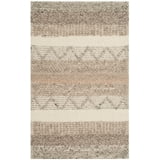 Safavieh Natura Rylan Wool Area Rug, Handwoven Striped Beige Decor, 3 ...