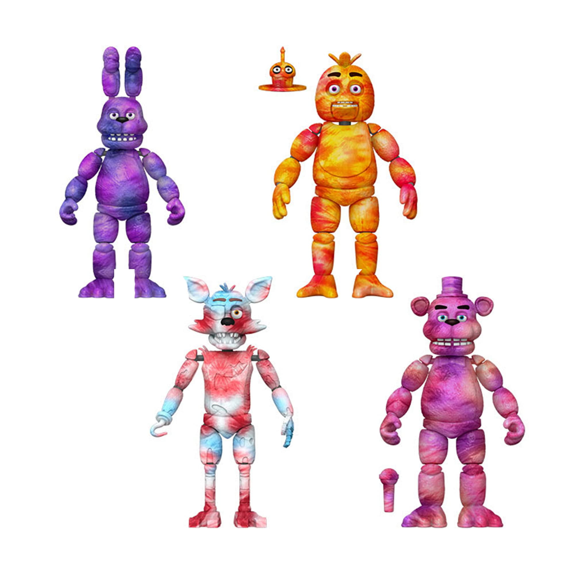 Figuras de acción Funko FNAF Tie Dye Five Night's at Freddy's Set 4 ...
