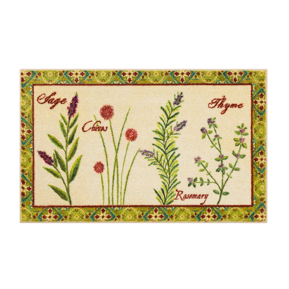 Mohawk Home Herb Garden Kitchen Rug, Beige 2' X 3' 4" - Walmart.com