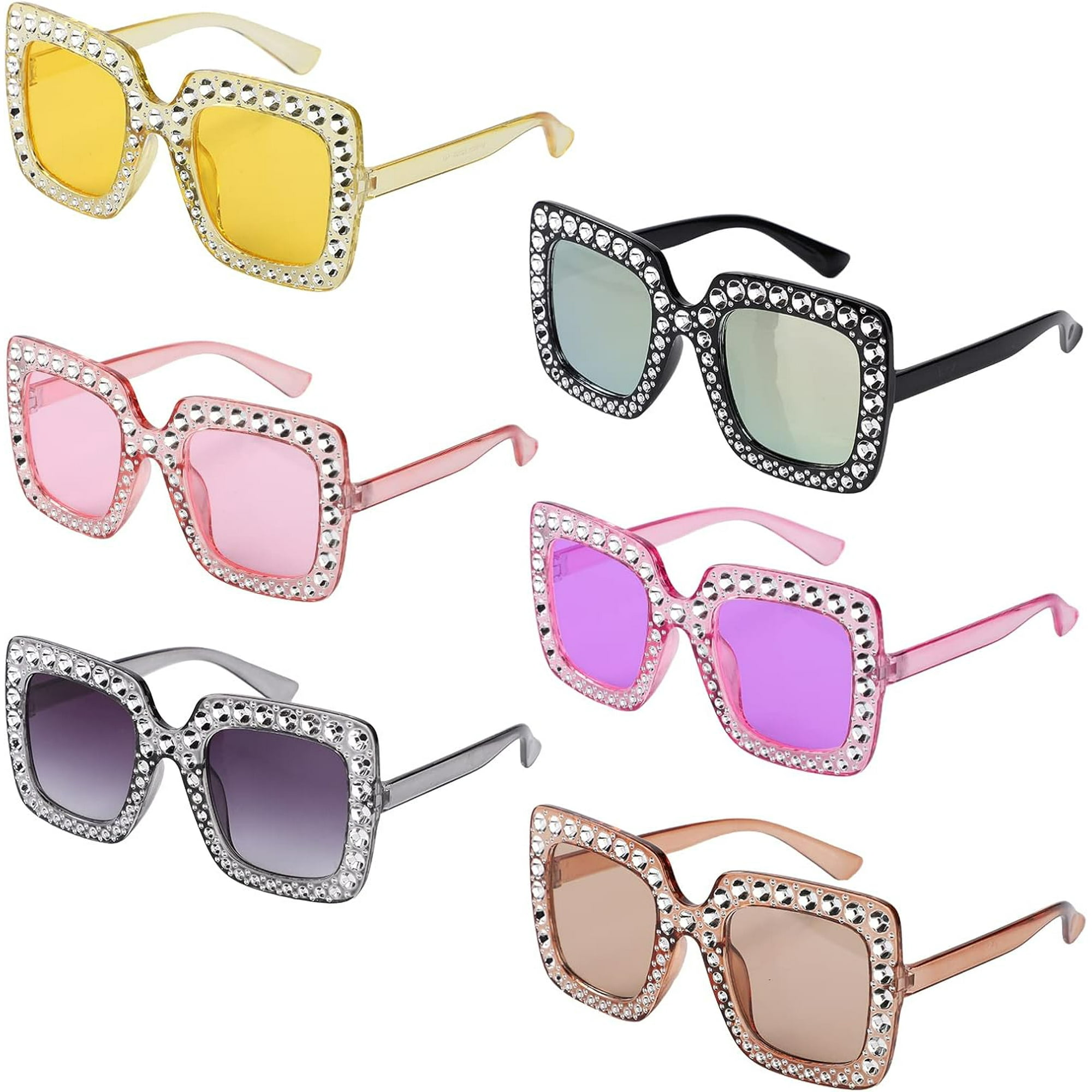Click here for Ld Seller 6 Pairs Rhinestone Sunglasses  Bling Spa... prices