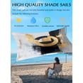 Black Gold Sun Shade Sail 8'X10' round Watercolor UV Block Outdoor Sail ...
