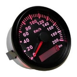 Universal 85mm Speedometer Odometer Speed Gauge 120km/h 200km/h For Car ...