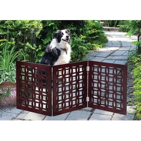 Wooden Z Shape Tri-Fold Pet Gate for Doorways and Stairs - Safety Dog ...